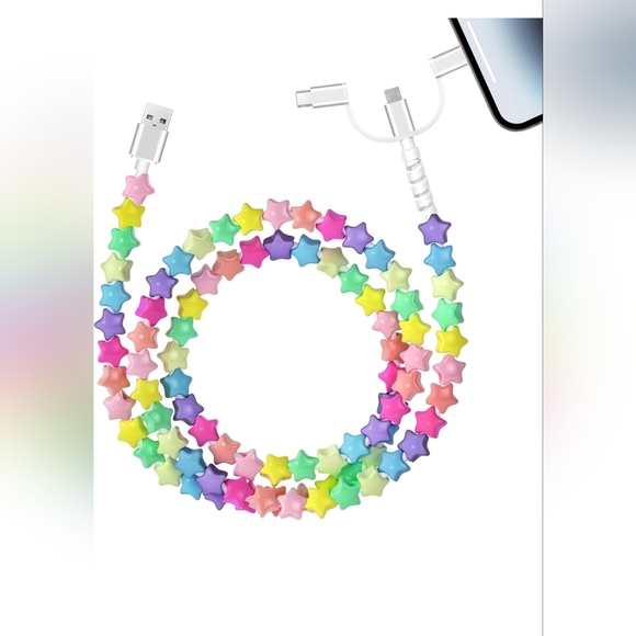 Cell Phones & Accessories | New Rainbow Star Shape 3 In 1 Charger ...
